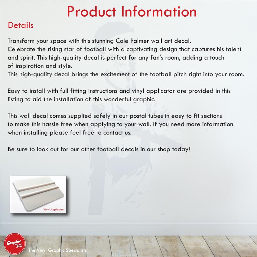 Cole Palmer Chelsea Football Wall Art Sticker – Graphic That