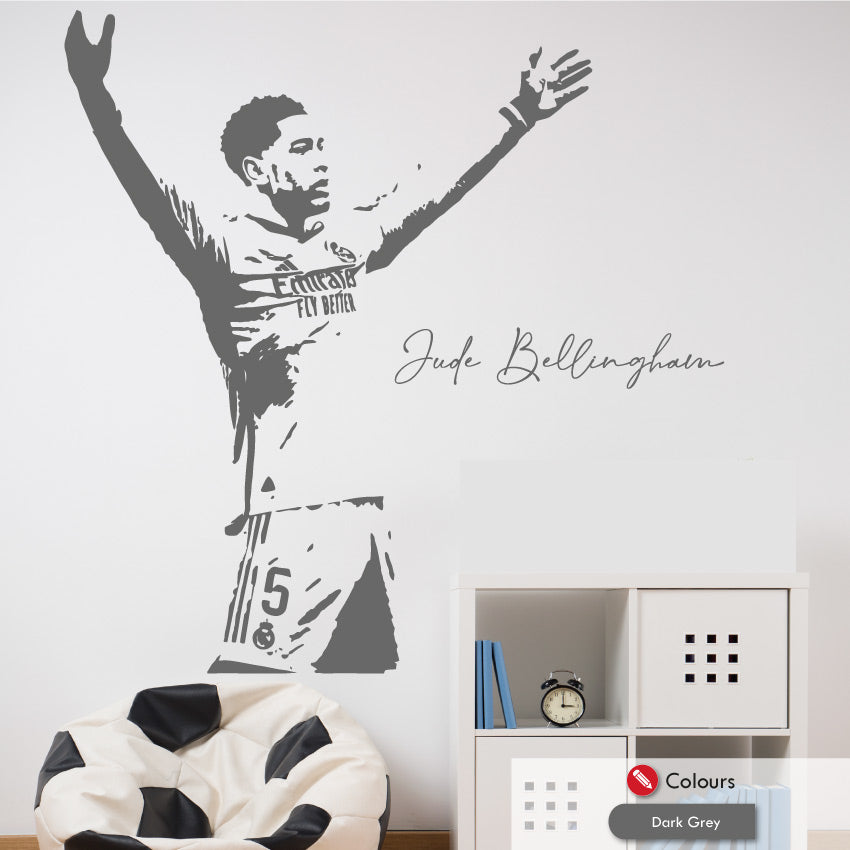 Jude Bellingham Real Madrid Football Wall Sticker – Graphic That