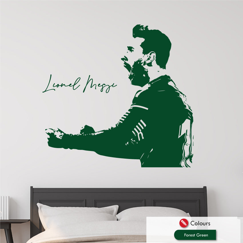 Lionel Messi Football Wall Sticker – Graphic That
