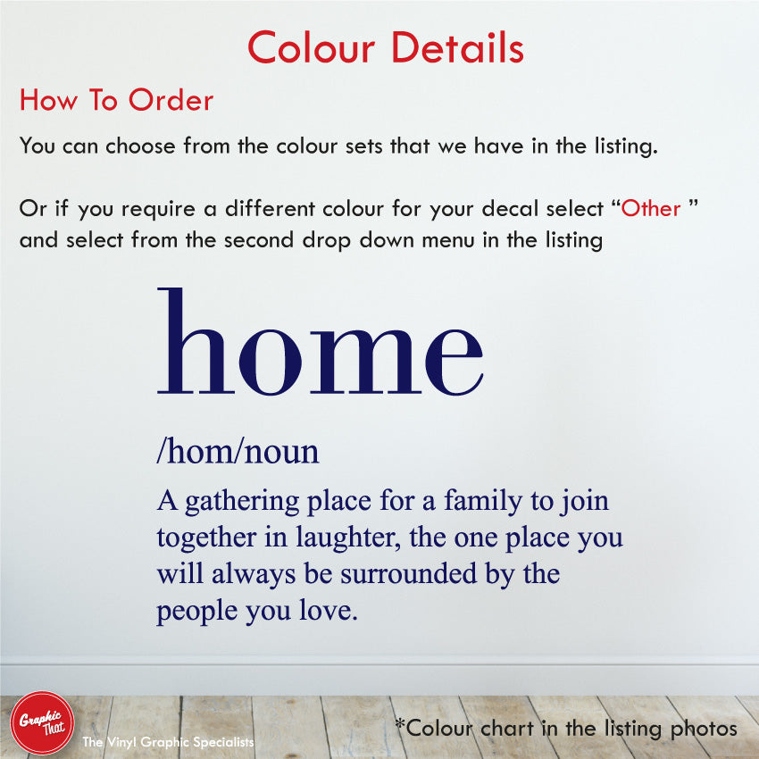 Home Noun Quote Wall Decal – Graphic That