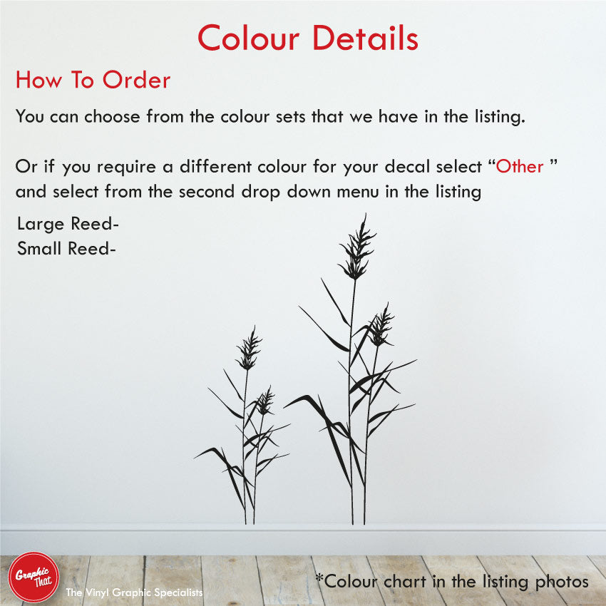 Reed Grass Vinyl Wall Sticker – Graphic That